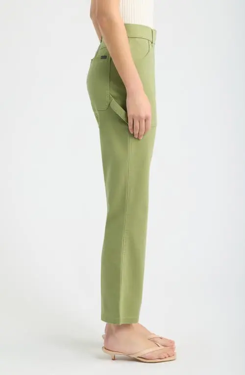 Hue Canvas Utility Pants - Olive
