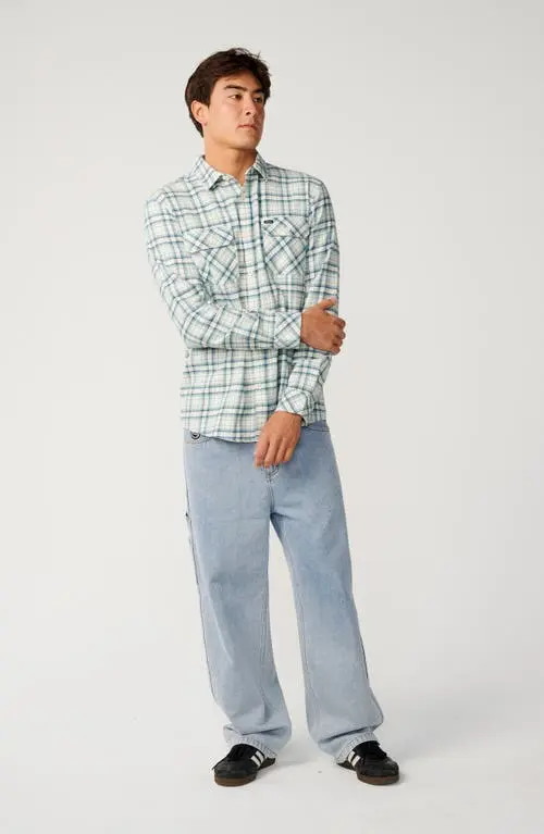Rip Curl Check Cotton Button-up Shirt - Bone
