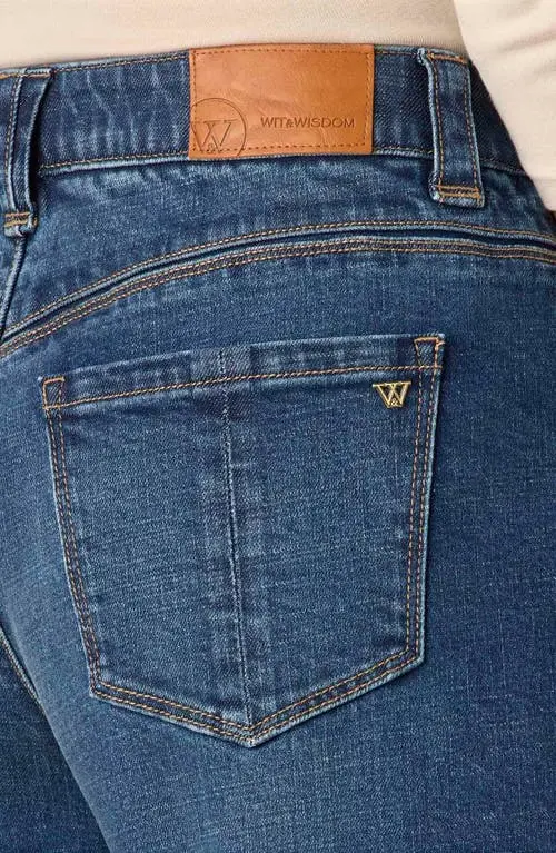 Wit & Wisdom High Waist Straight Leg Jeans