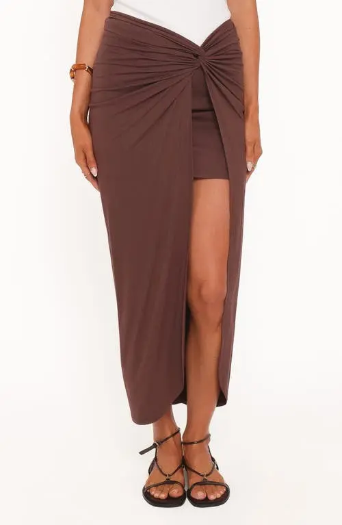 PETAL & PUP Cassandra Sarong Midi Skirt