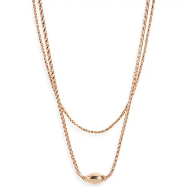 OPEN EDIT Orb Layered Chain Necklace - Gold