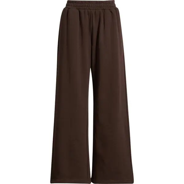 Bp. Low Rise Wide Leg Sweatpants - Brown Coffee