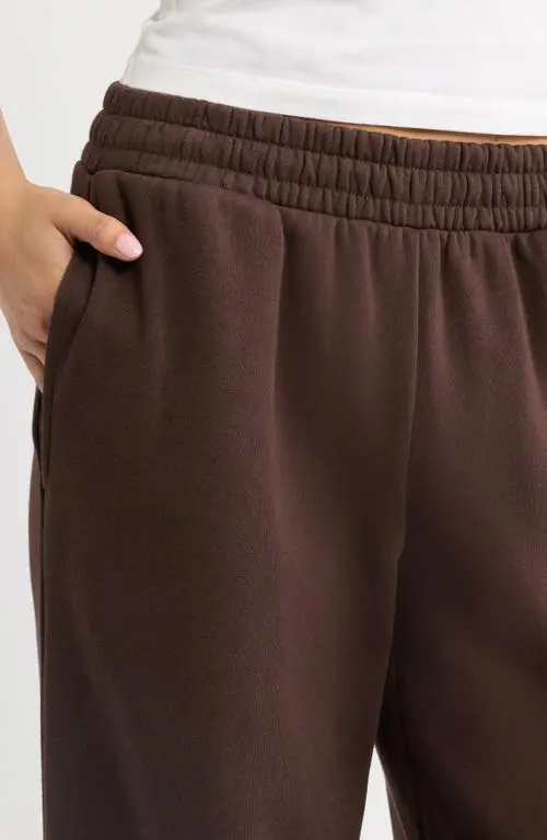 Bp. Low Rise Wide Leg Sweatpants - Brown Coffee