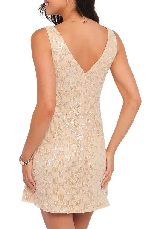 PETAL & PUP Pasha Sequined Lace Minidress