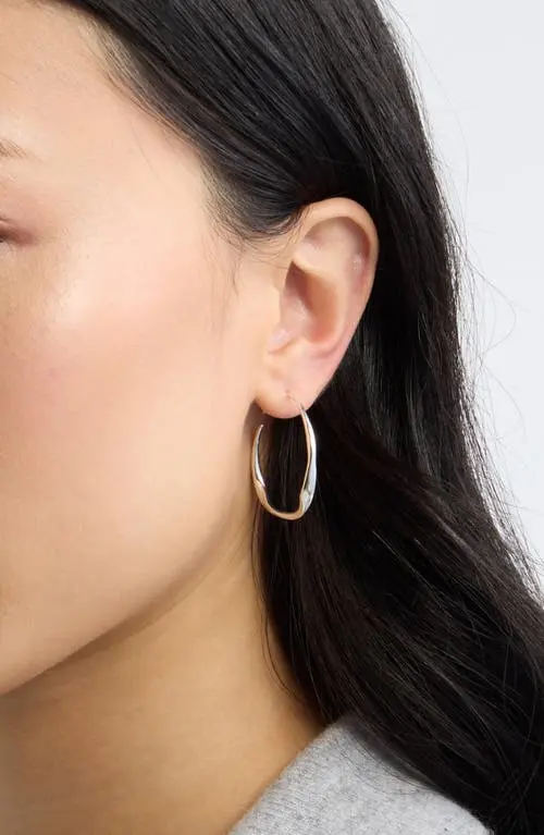 Nordstrom Fluted Hoop Earrings - Sterling Silver Plated