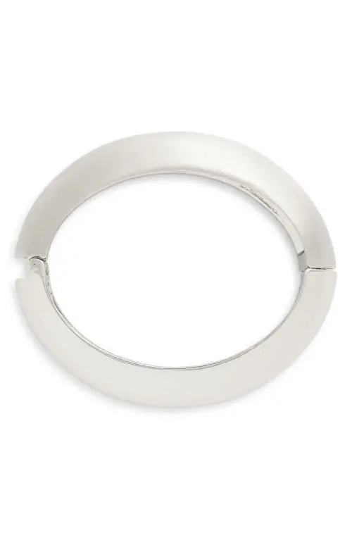 OPEN EDIT Concave Hinge Bangle - Silver