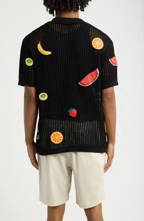 MAVRANS Freshly Picked Open Knit Polo