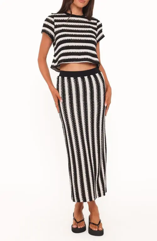 PETAL & PUP Jaden Knit Crop Top & Maxi Skirt Set