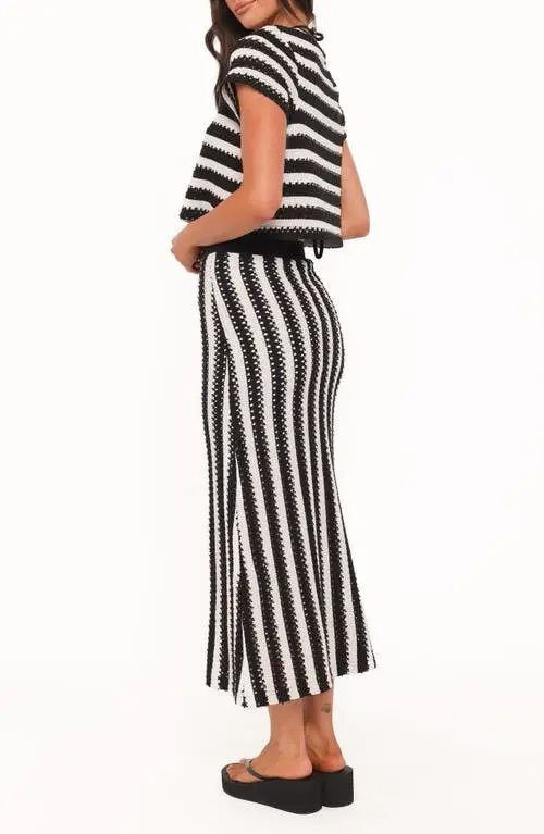 PETAL & PUP Jaden Knit Crop Top & Maxi Skirt Set