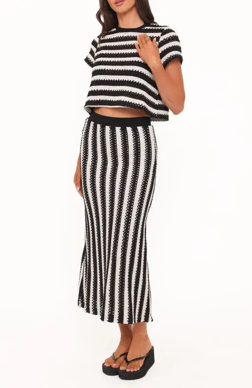 PETAL & PUP Jaden Knit Crop Top & Maxi Skirt Set