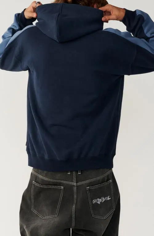Rip Curl Archive Panel Cotton Blend Hoodie - Dark Navy