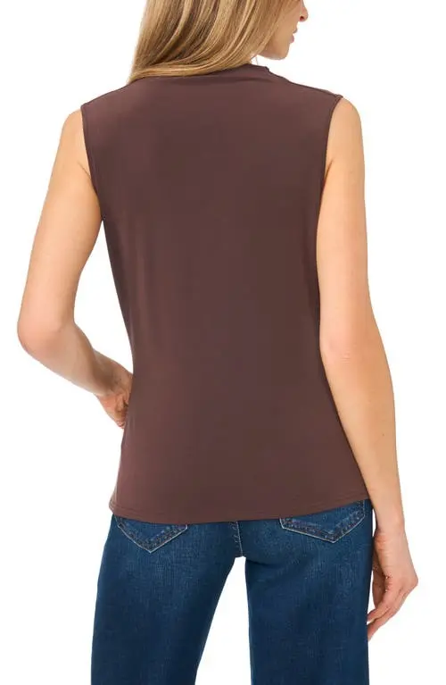 Halogen Cowl Neck Knit Tank - Chicory Coffee