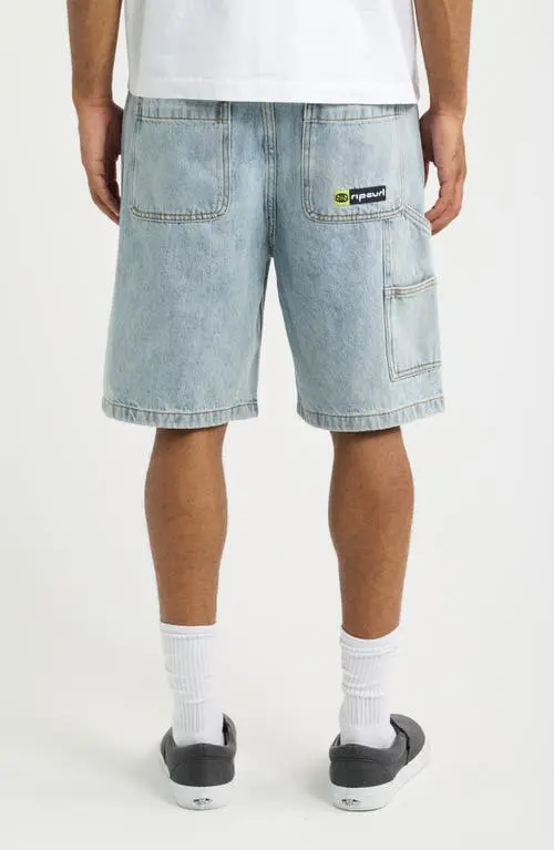 Rip Curl Carpenter Denim Shorts - Washed Blue