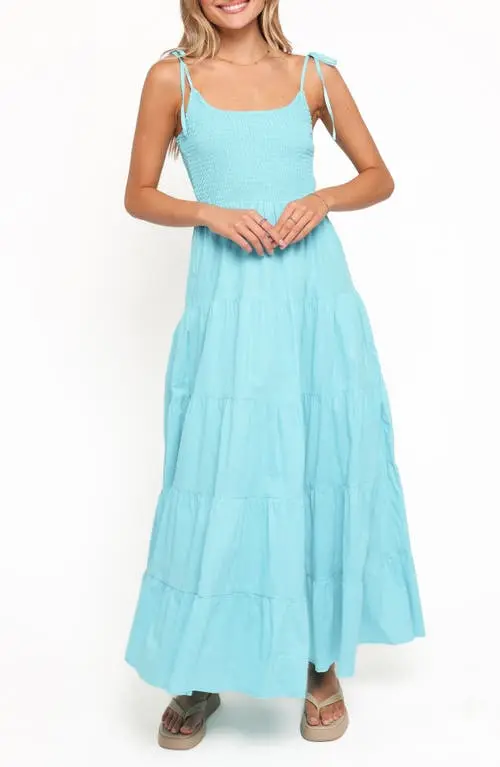 PETAL & PUP Delaware Smocked Tiered Maxi Dress