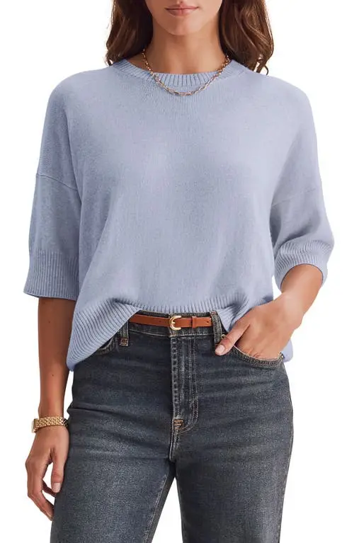 Splendid Georgie Short Sleeve Sweater - Blue Mist