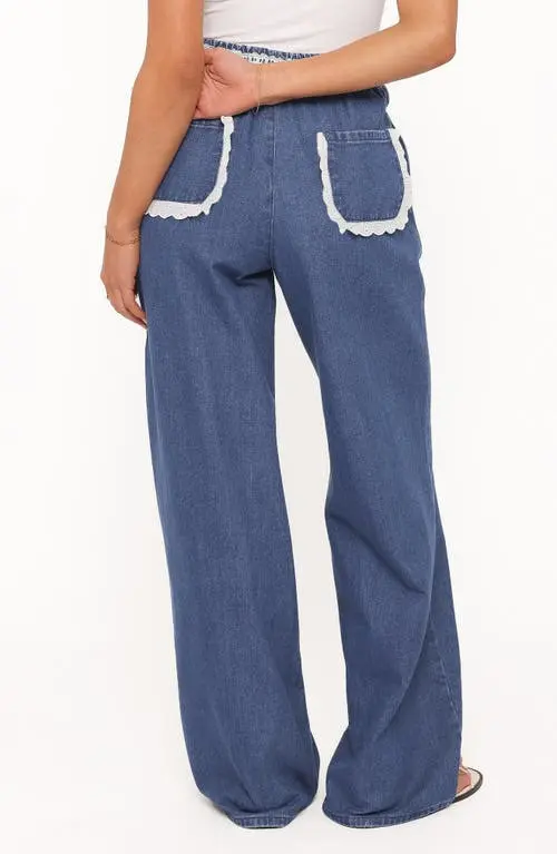PETAL & PUP Siun Wide Leg Denim Joggers