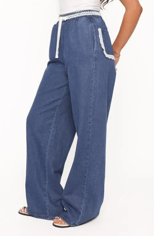 PETAL & PUP Siun Wide Leg Denim Joggers