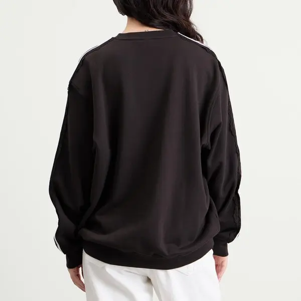 Adidas Lace 3 Stripe Crew Sweatshirt