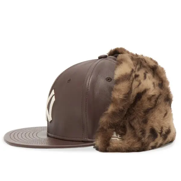 New Era New York Yankees Leather 59fifty Dogear Cap