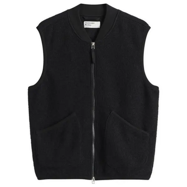 Universal Works Wool Fleece Zip Waistcoat