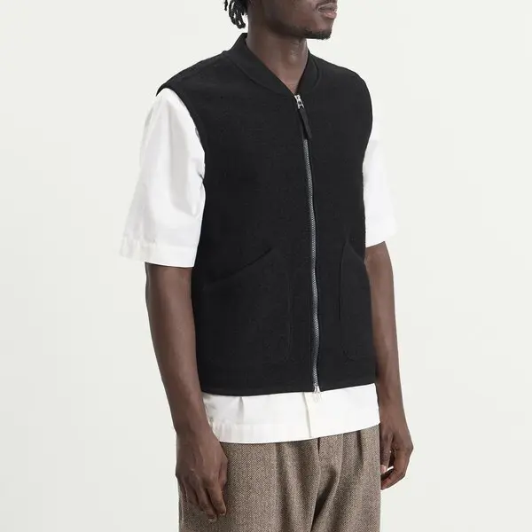 Universal Works Wool Fleece Zip Waistcoat