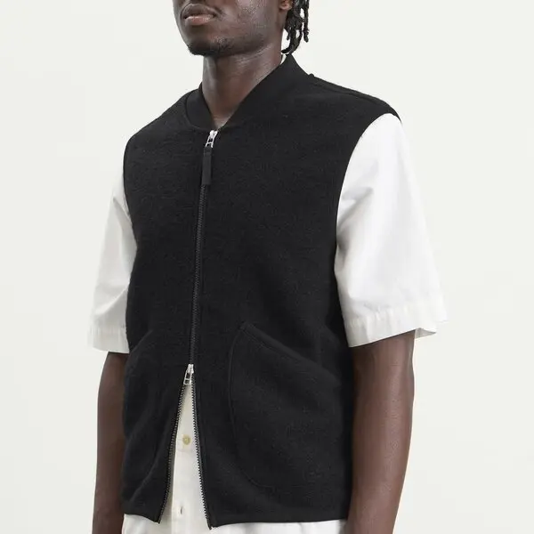Universal Works Wool Fleece Zip Waistcoat