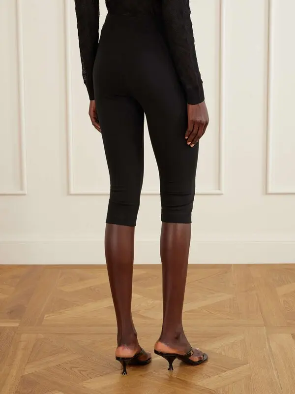Dolce & Gabbana Crepe High-rise Straight-leg Capri Pants