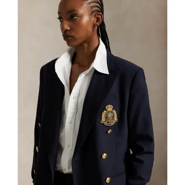 Ralph Lauren Double-breasted Crest Blazer
