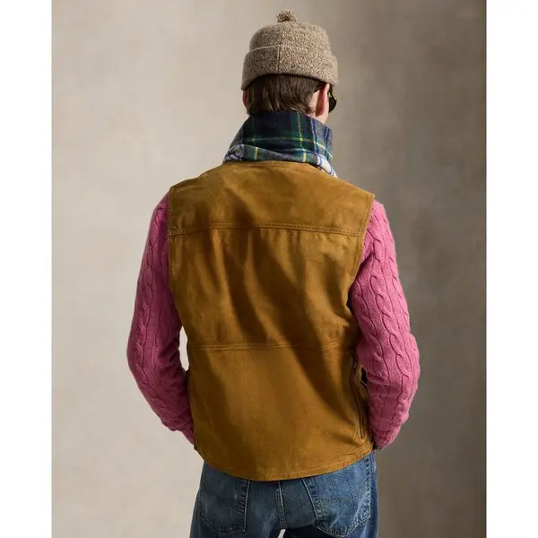 Ralph Lauren Suede Utility Vest