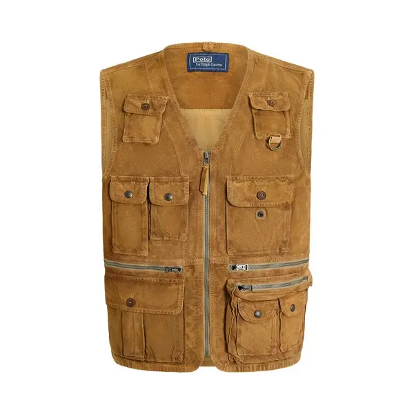 Ralph Lauren Suede Utility Vest