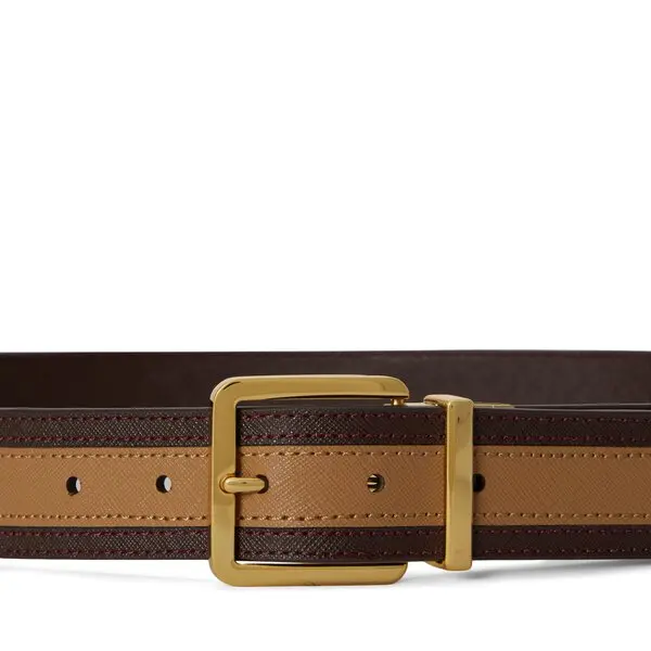 Ralph Lauren Two-tone Reversible Crosshatch Belt