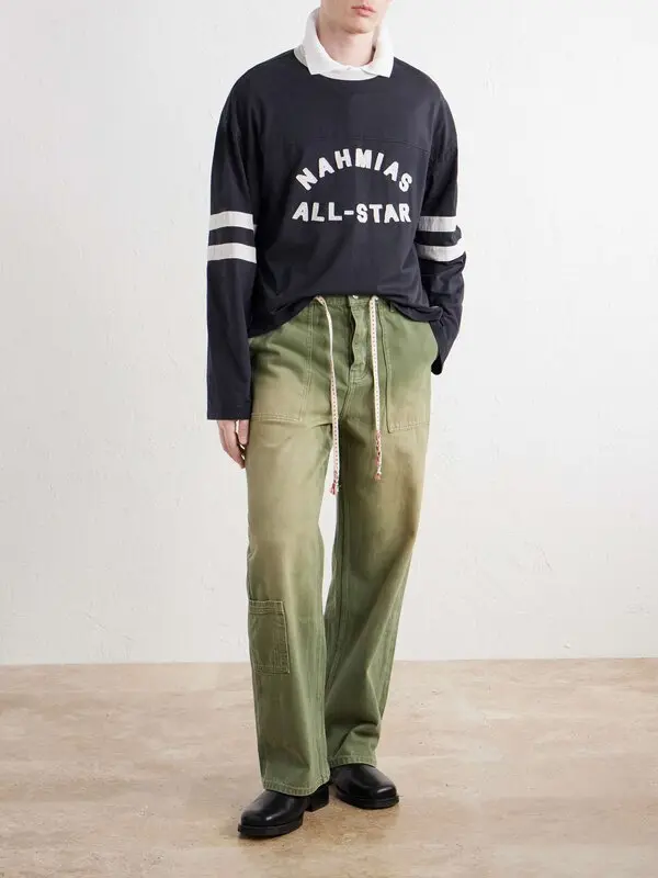 NAHMIAS Gardener Utility Wide-leg Drawstring Jeans