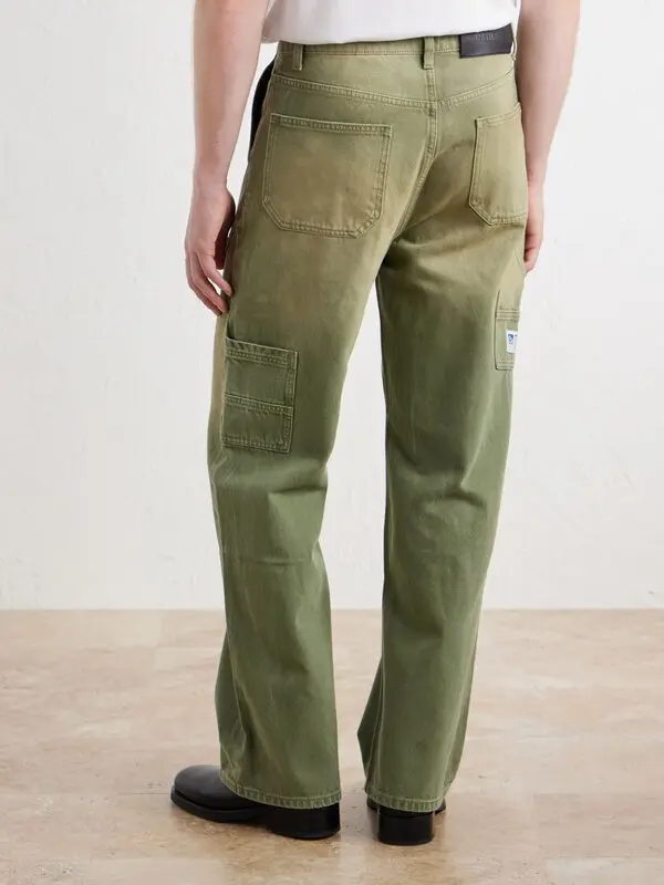NAHMIAS Gardner Utility Wide-leg Drawstring Jeans - Green