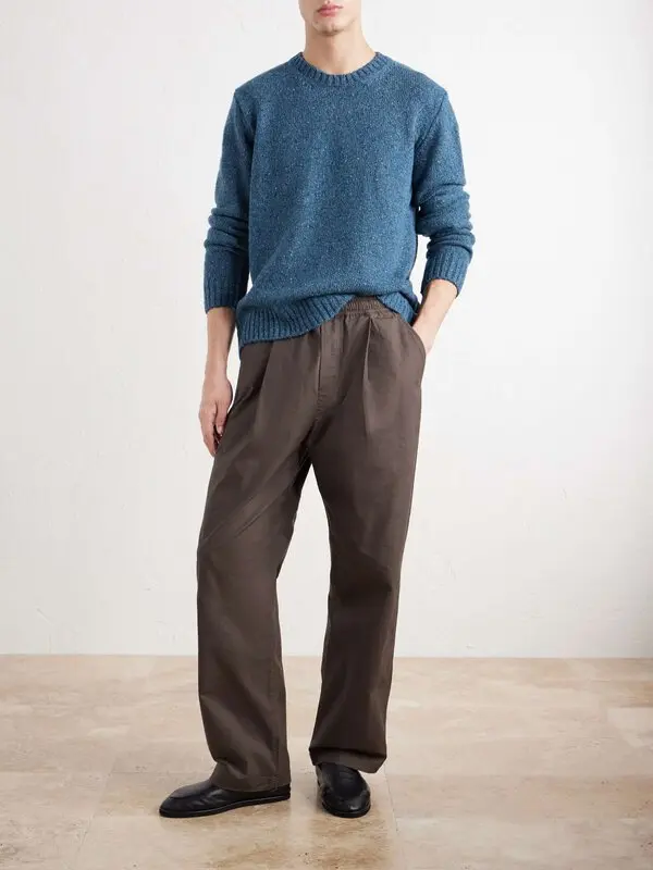 Folk Chain Mélange Wool-blend Sweater