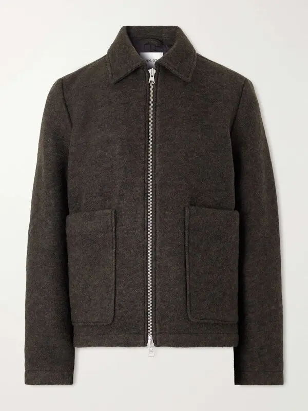 Nn07 Gael Brushed Wool-blend Jacket