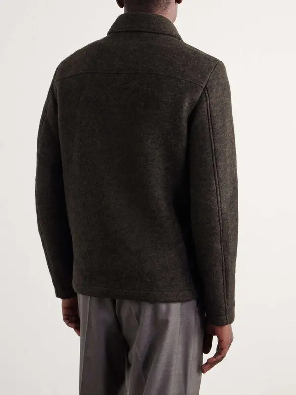 Nn07 Gael Brushed Wool-blend Jacket