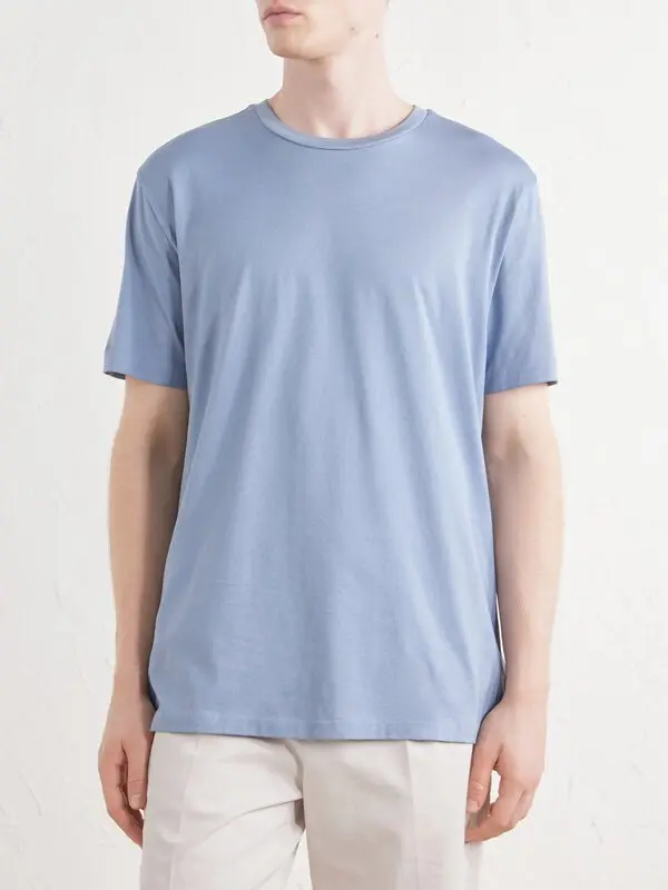 Ralph Lauren Purple Label Cotton-jersey T-shirt - Blue