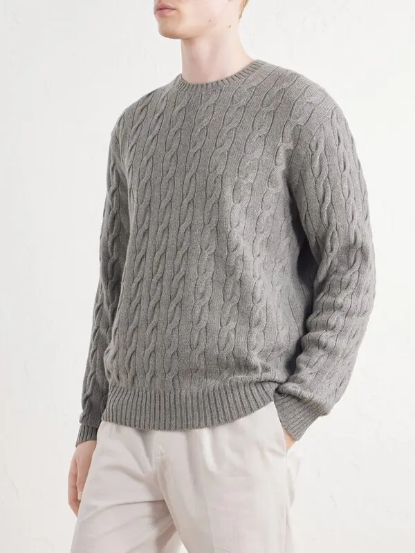 Ralph Lauren Purple Label Cashmere Cable-knit Sweater