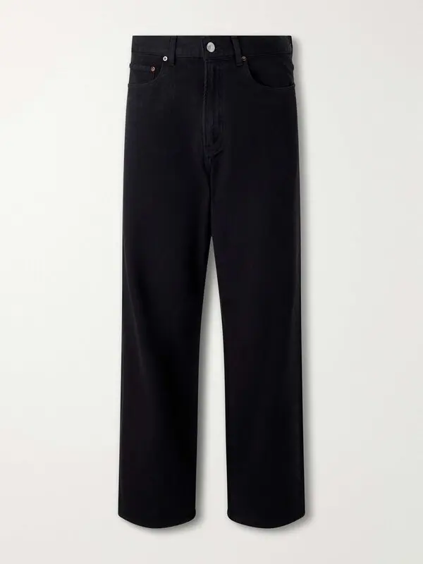 A.PRESSE Straight-leg Cotton And Silk-blend Piqué Trousers