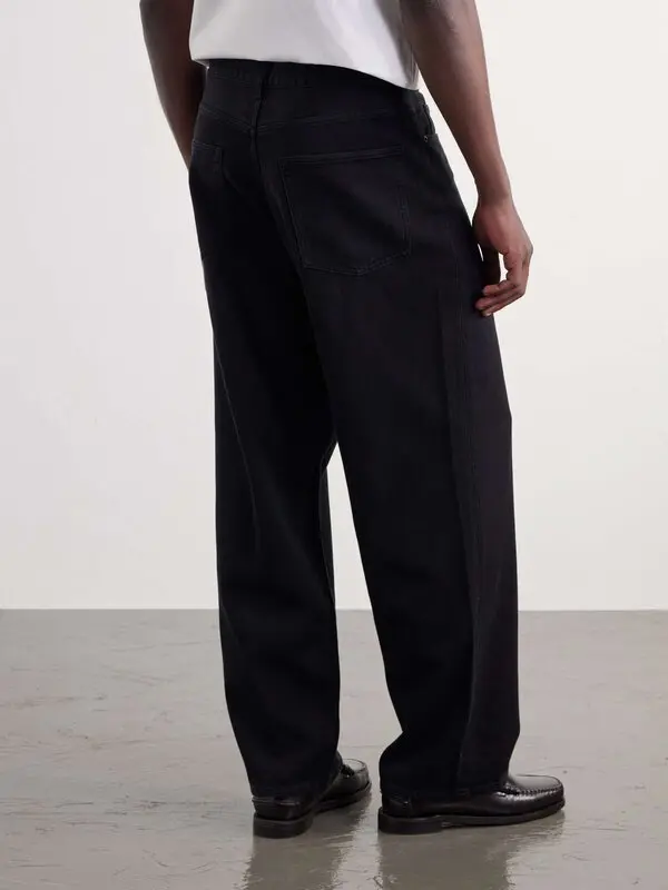 A.PRESSE Straight-leg Cotton And Silk-blend Piqué Trousers