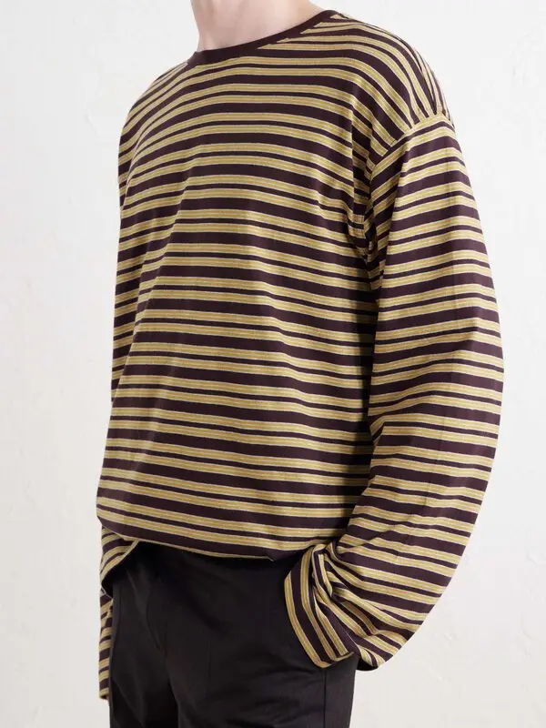 Dries Van Noten Hember Striped Cotton-jersey T-shirt