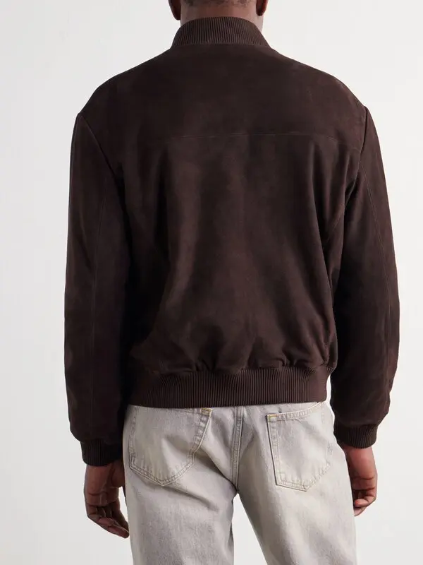 Altea Suede Zip-up Blouson Jacket