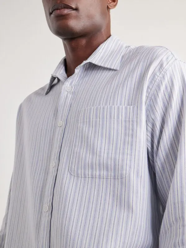 Nn07 Deon Herringbone Organic Cotton Shirt