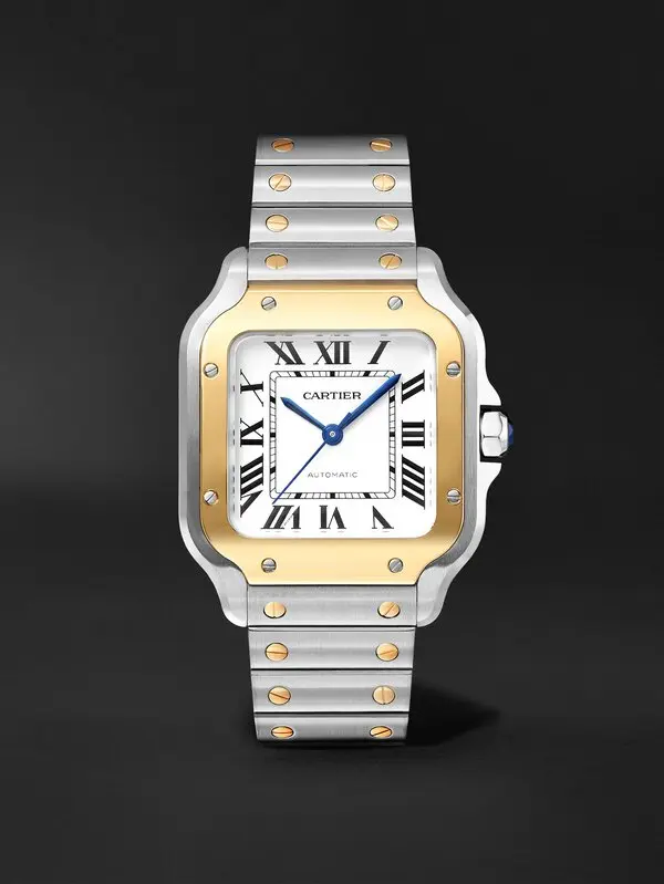 Cartier Santos De Medium Automatic Watch - White