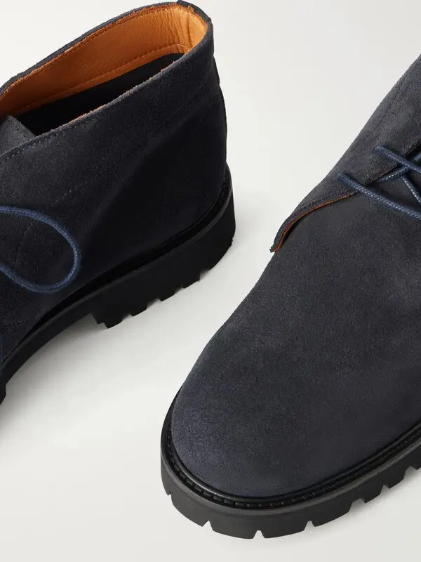 Mr P. Suede Desert Boots - Blue