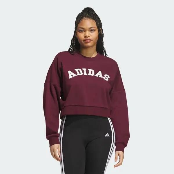 Adidas Chenille Logo Graphic Sweatshirt
