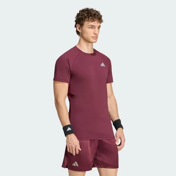 Adidas Tennis Climacool+ Freelift T-shirt Pro - Maroon
