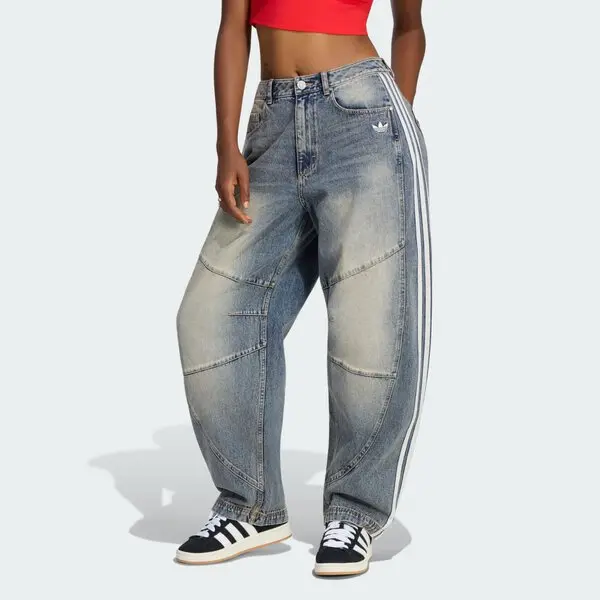 Adidas Denim Barrel Pants - Indigo Denim