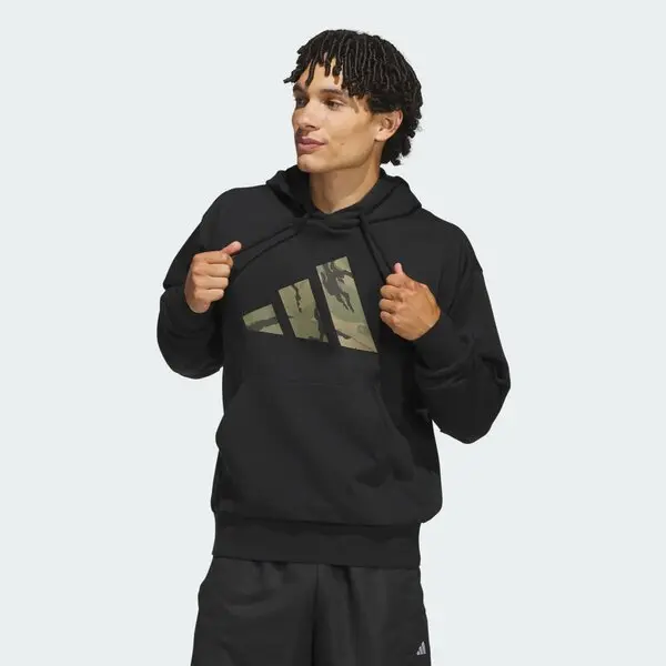 Adidas Camo Big Logo Graphic Hoodie