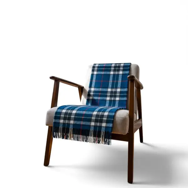 LOOM & COVE Thomson 100% Recycled Wool Tartan Knee Blanket